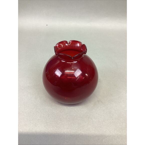 Anchor Hocking | Accents | Anchor Hocking Ruby Red Glass Flower Vase ...